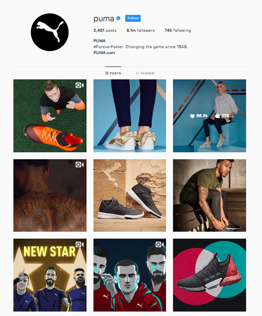 Instagram analysis: Adidas vs. Puma